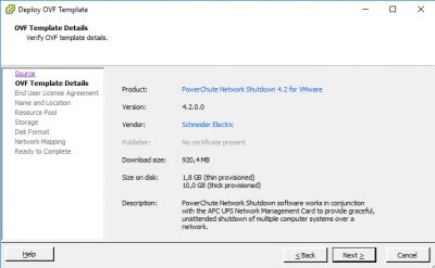 チュートリアル - Vmware ESXi の APC UPS PowerChute ネットワーク シャットダウンインストール