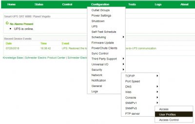 Tutorial - APC UPS SNMPv3 Configuration - Smart-UPS