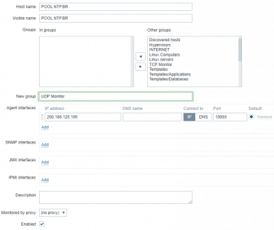 Tutorial Zabbix - Monitoring a UDP port status and performance