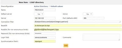 Tutorial - GLPI LDAP Authentication on Active Directory
