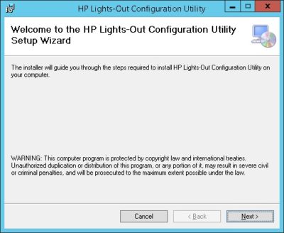 Tutorial - Installing HP Lights-Out Configuration Utility on Windows