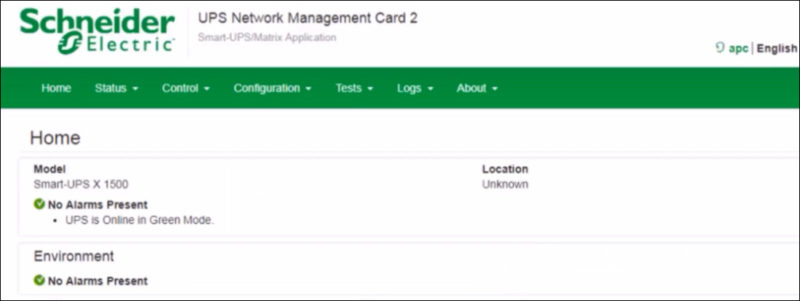 Tutorial APC UPS - Reset the Management interface to the factory default