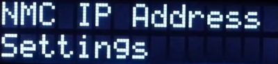 Tutorial APC UPS - Configure the IP address using the LCD Display