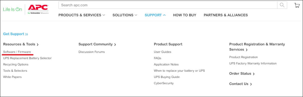 Tutorial APS UPS - Upgrading the Firmware on the Management Interface