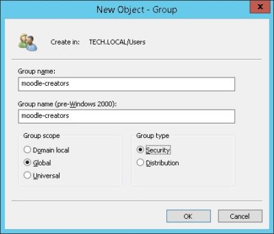 Tutorial Moodle - LDAP Authentication on the Active Directory