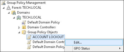 Tutorial GPO - User account lockout after 3 wrong attempts