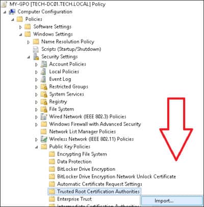 Tutorial GPO - Installing a Root certificate [ Step by step ]
