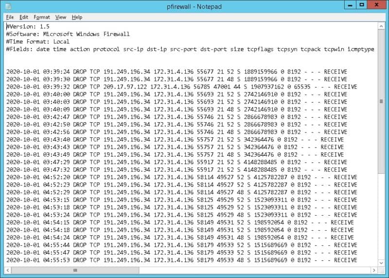 Tutorial Windows firewall - Enable packet logging [ Step by step ]