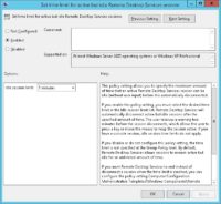 Tutorial GPO - Logoff the Remote desktop users after an inactivity period