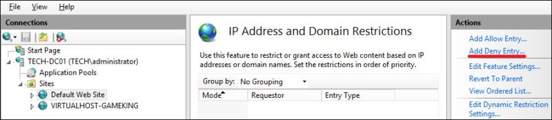 Tutorial Iis Blocking An Ip Address Step By Step
