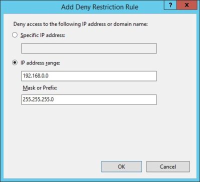 Tutorial IIS - Blocking an IP address [ Step by step ]
