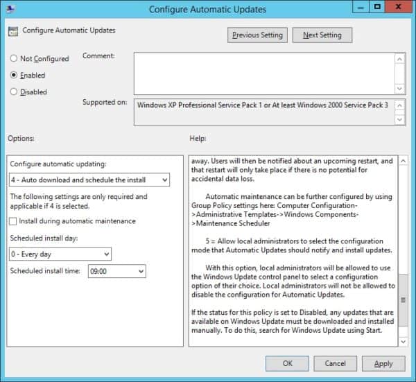Tutorial Gpo Configure Automatic Updates On Windows Step By Step