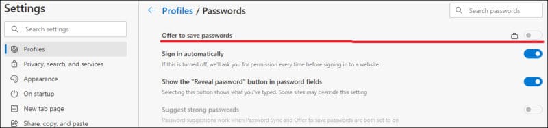 Tutorial GPO - Disable the password manager of Microsoft Edge