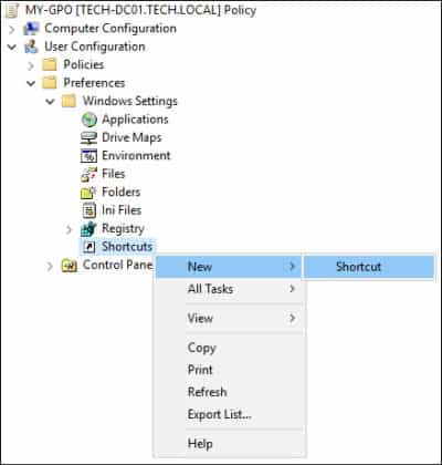 Tutorial GPO - Create a shortcut on the user desktop [ Step by step ]