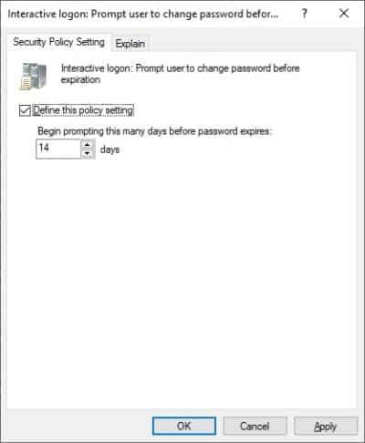 Tutorial GPO - Prompt user to change the password before expire
