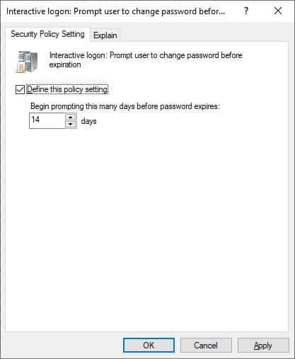 Tutorial GPO - Prompt user to change the password before expire