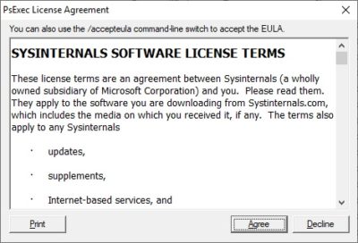 Windows - Start a command line as NT AUTHORITY SYSTEM